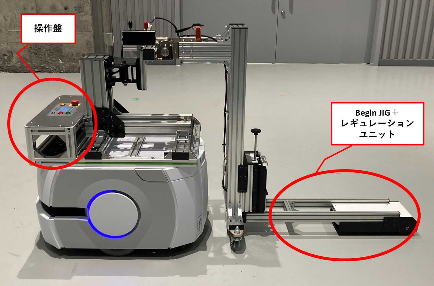 また、コントロールボックス（操作盤）によりチョット動かしたい時の簡単操作が可能となります。